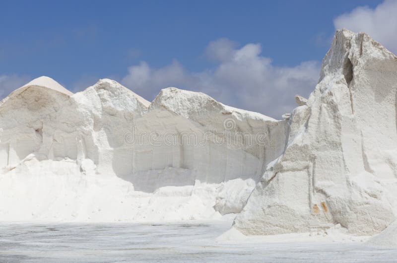 Mountain of sea salt stock image. Image of caribbean - 31761851