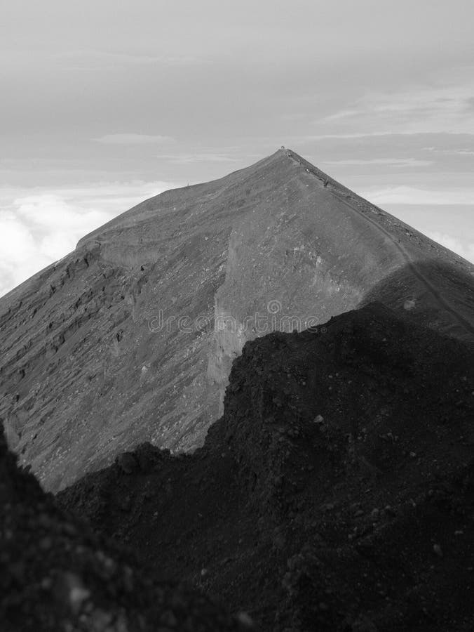 A Mountain with a Shadow on it Stock Image - Image of panorama, active ...