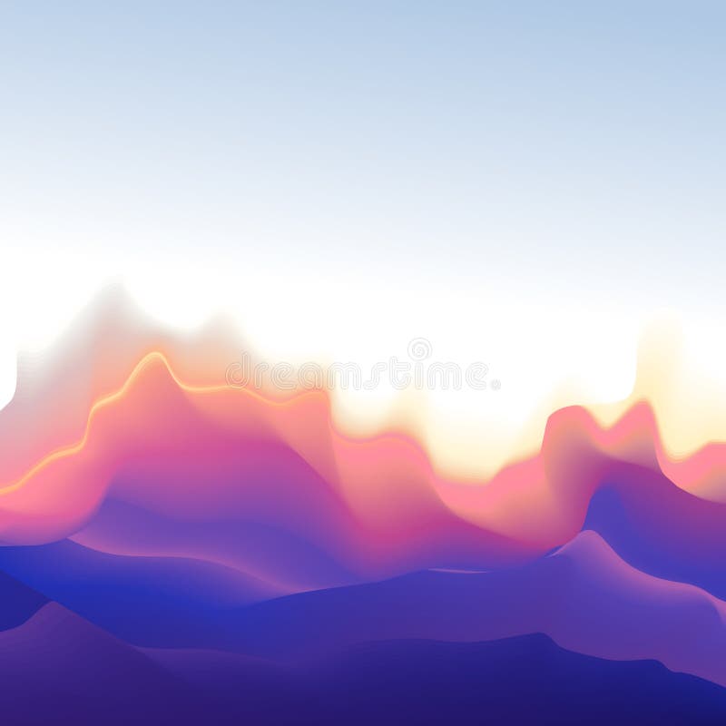 Mountain Shape Wave Background Stock Vector - Illustration of flow ...