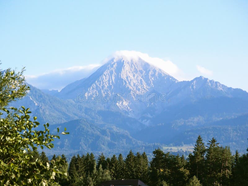 Mountain Shrouded Behind Clouds Stock Image - Image of tibetan, mystery ...
