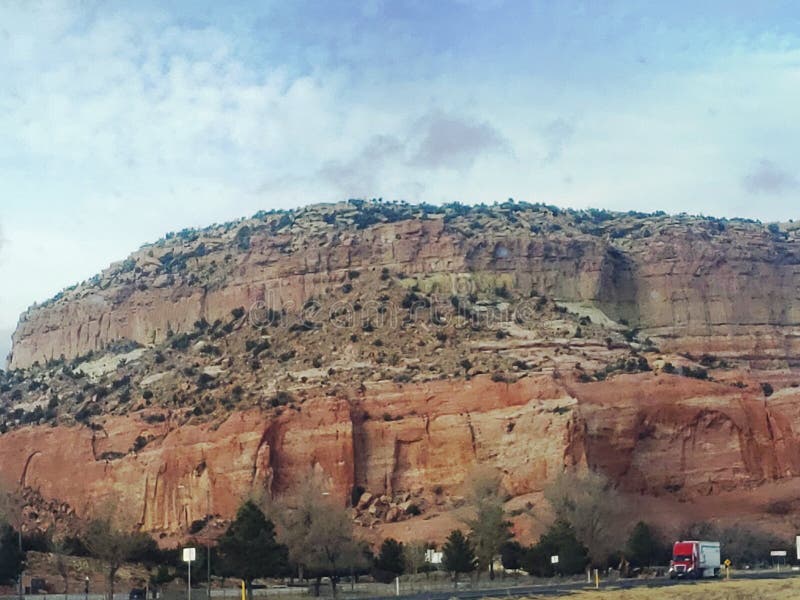 Mountain Side Brown Nature Open Road Stock Image - Image of open, side ...