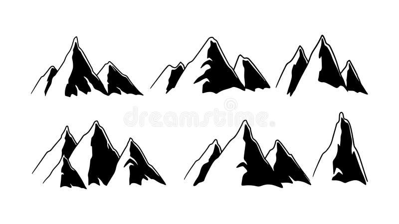 Mountain Ranges Vector Stock Illustrations – 338 Mountain Ranges Vector ...