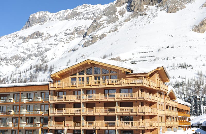 Mountain ski resort stock image. Image of alpine, alps - 26033743