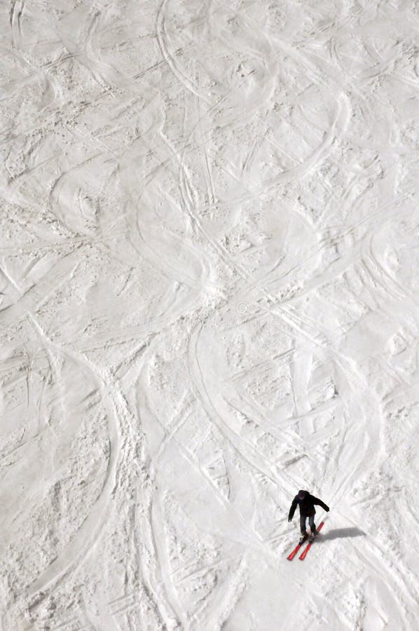 Mountain Skier, Riding from the Mountain Stock Photo - Image of extreme ...