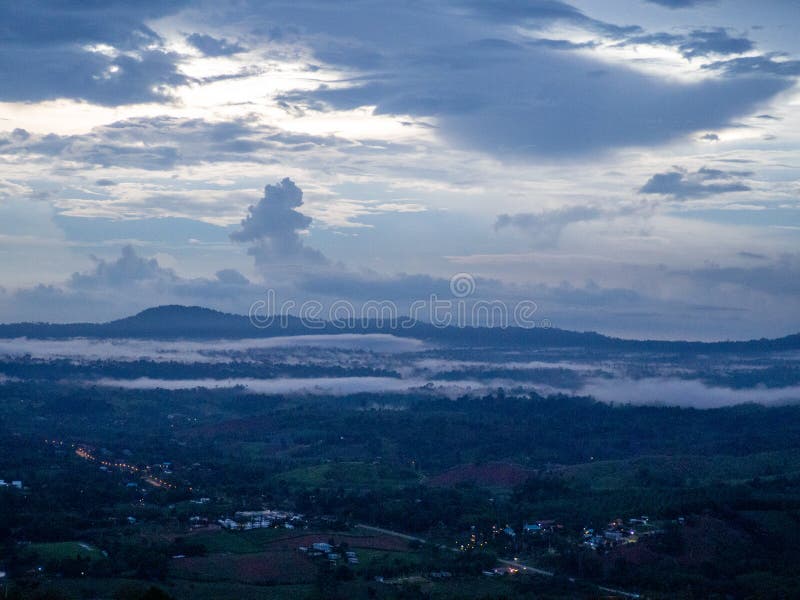 Mountain and Sky at Phetchabun Stock Image - Image of horizon ...