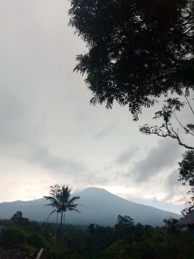 Mountain Slamet stock photo. Image of nature, dawn, mountain - 263723176