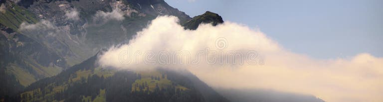 Mountain Slope and Cloud stock photo. Image of clouds - 294549960