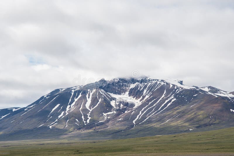 Mountain Snaefell in the Wilderness of Iceland Stock Photo - Image of ...