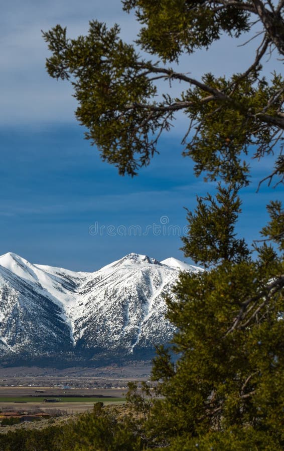 Mountain With Snow Cap Under Cloudy Sky At Daytime Picture. Image: 83064427