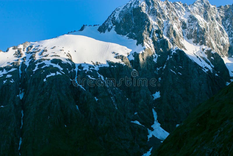 Mountain snow Cap stock image. Image of cold, mountain - 65835895