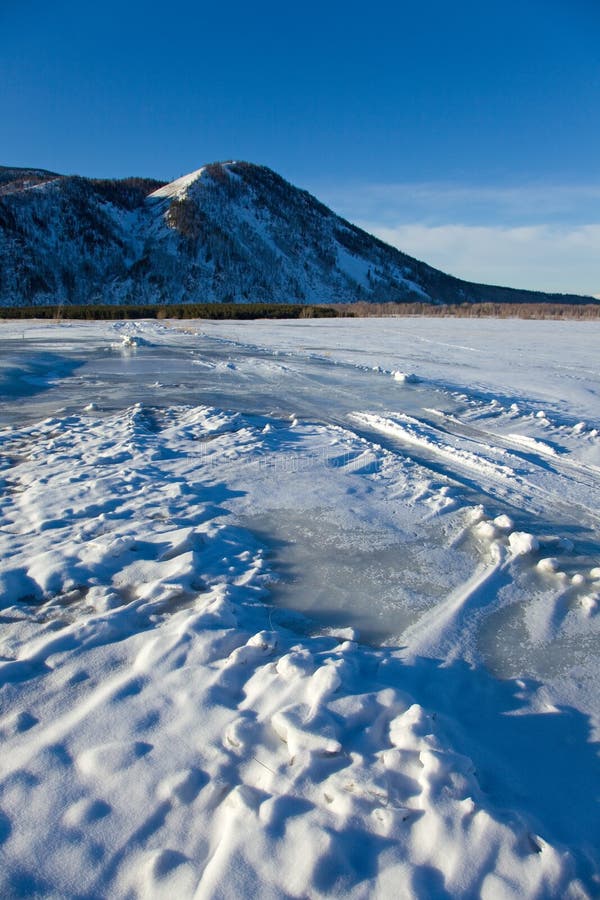 Mountain and snow desert stock image. Image of disorderly - 12897913