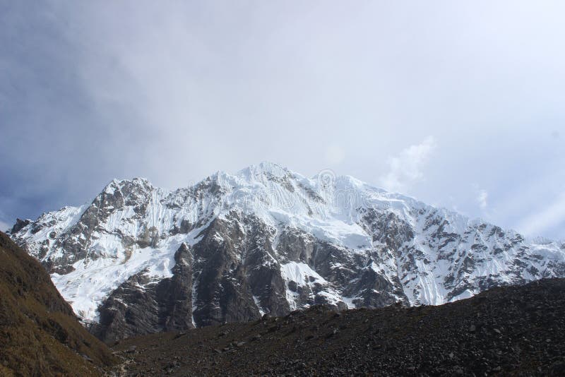 Mountain snow. stock photo. Image of peru, salkantay - 93187122
