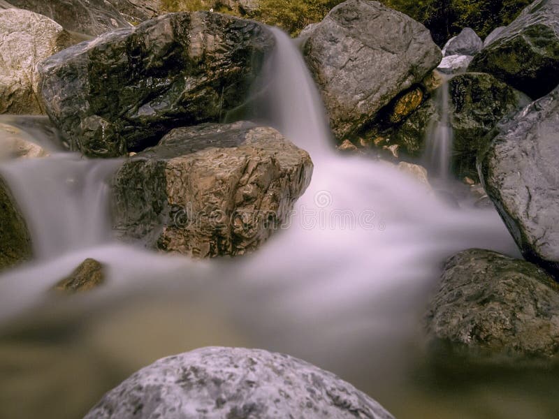 Mountain Source Rocks on a Sunny Day Stock Photo - Image of sunny ...