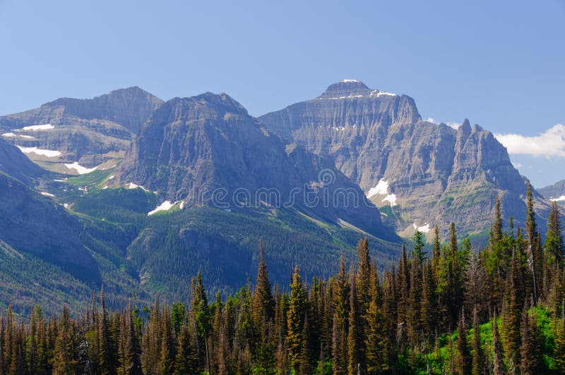 Mountain Splendor in the American West Stock Image - Image of skyline ...