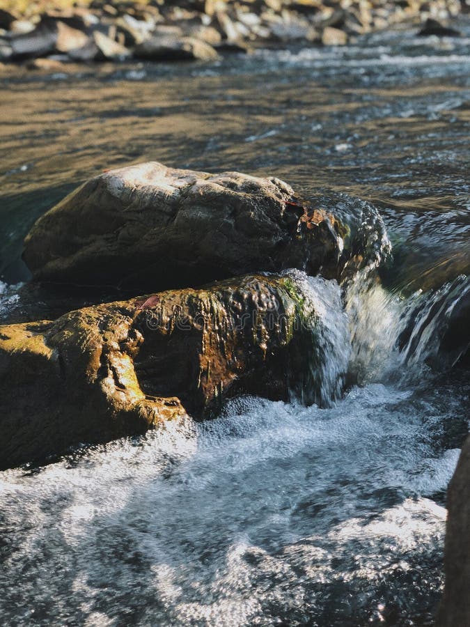 A Mountain Spring Flows in the Mountains Stock Image - Image of coast, processed: 278276981