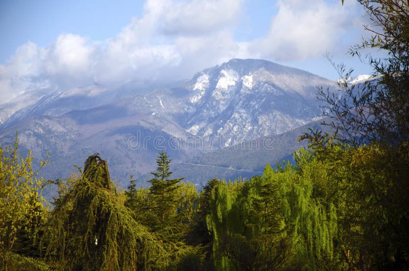Mountain in spring stock image. Image of spring, nature - 53358071