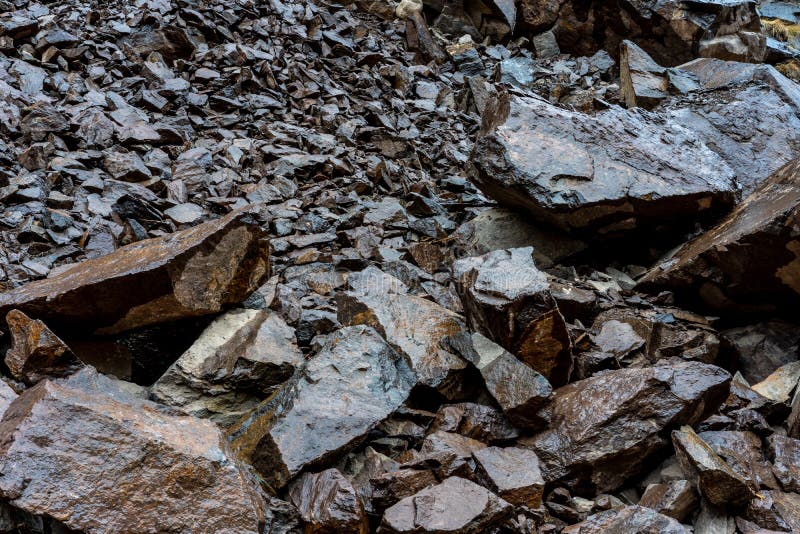 Mountain Stones As Various Minerals Stock Image - Image of gemmology ...