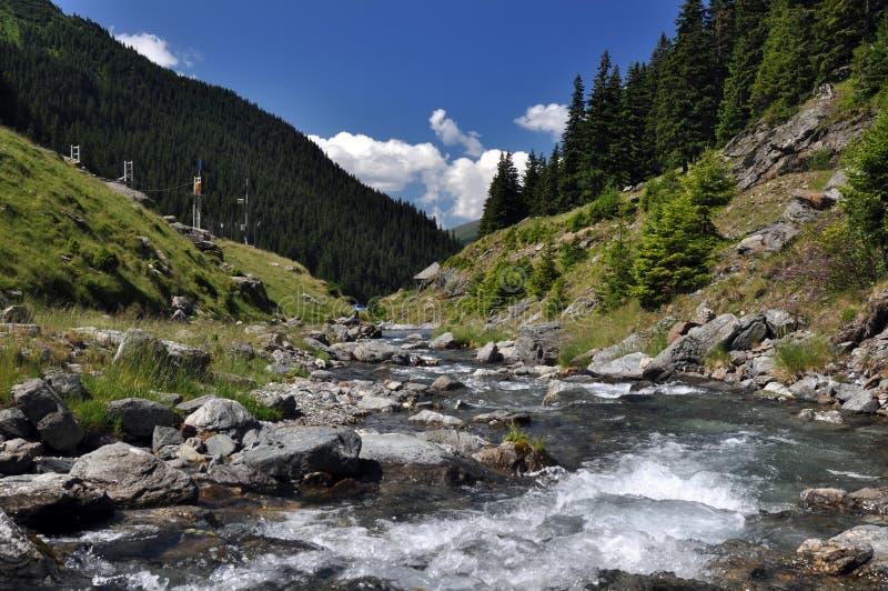 Mountain stream stock image. Image of glacier, mountain - 15119347