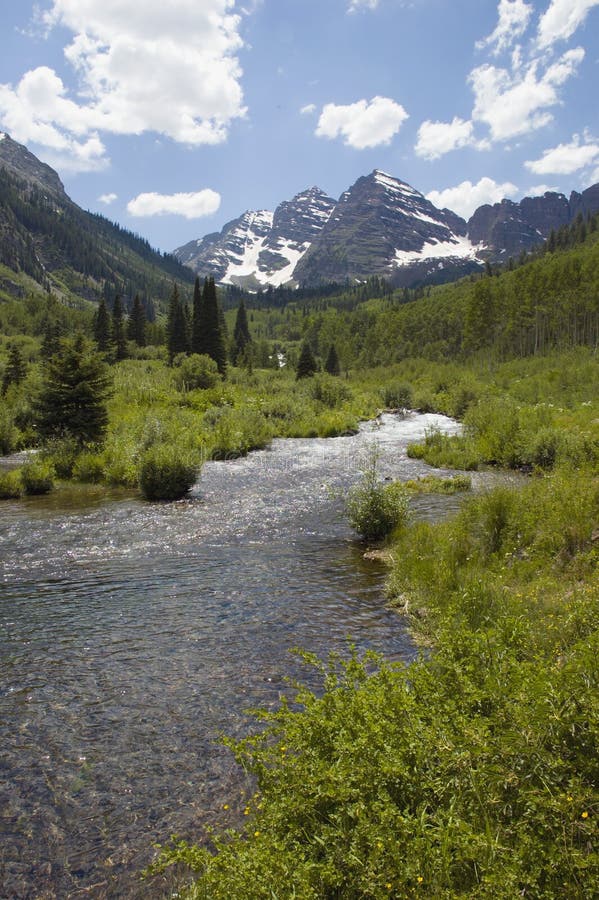 Mountain Stream stock image. Image of peaks, mountain, colorado - 720531