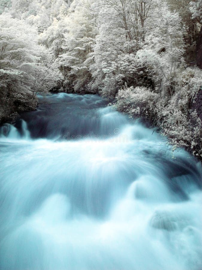 Winter stream stock photo. Image of flowing, scenic, scenery - 4000592