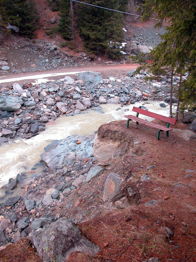 Mountain Stream in the Alps Stock Photo - Image of protection ...