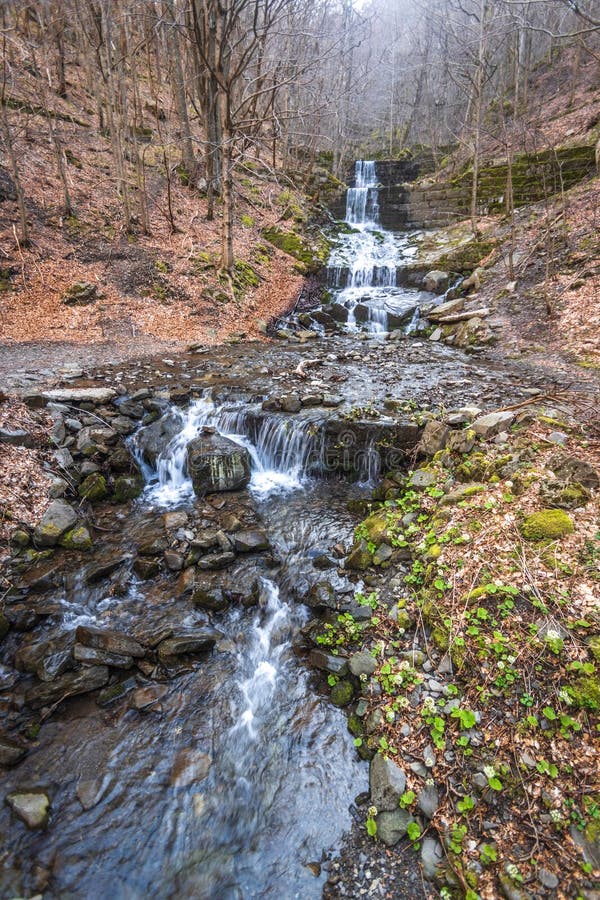 Mountain Stream at the Beginning of April Stock Photo - Image of rapid ...