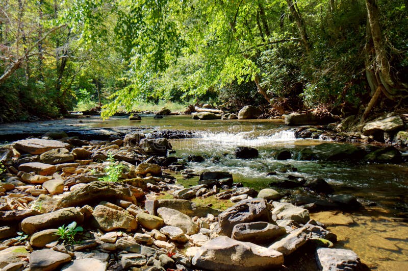 A Mountain Stream Filled with Rocks. Stock Photo - Image of nature ...