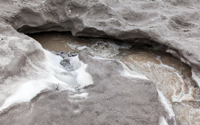 Mountain Stream, Melted Ice Stock Photo - Image of spring, terrain ...