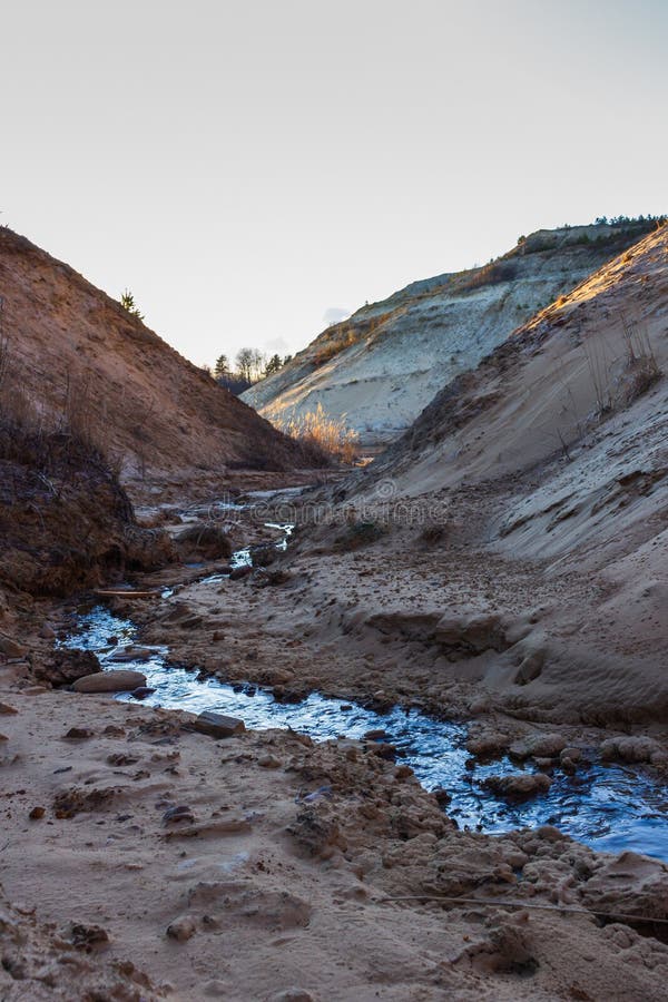 Stream of sand falling stock photo. Image of blues, coast - 4914328