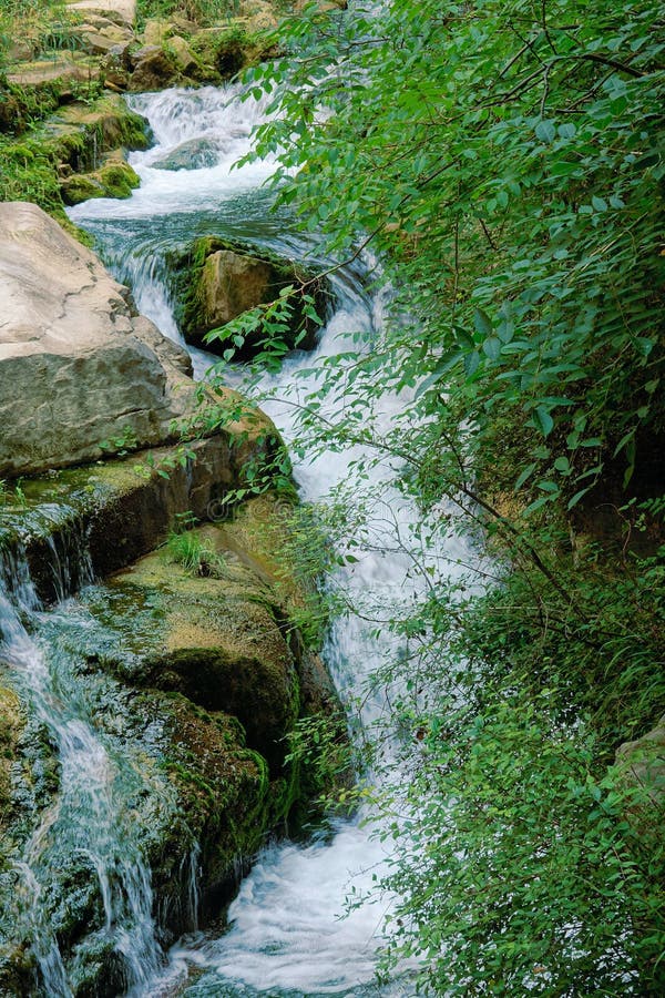 Mountain stream stock image. Image of mountain, waterfall - 98177421