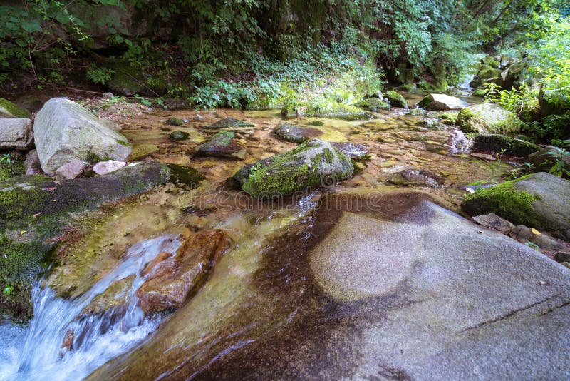 The mountain stream stock image. Image of beautiful - 111225233