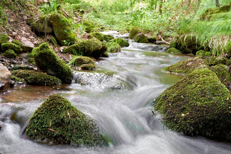 Waterfall in the Thuringian Forest Stock Photo - Image of thuringian ...