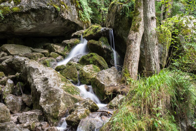 Mountain Stream Waterfall stock image. Image of horizontal - 58412153