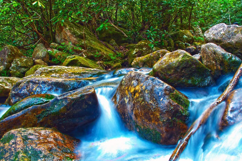 Mountain streams stock image. Image of toned, scenery - 27464305