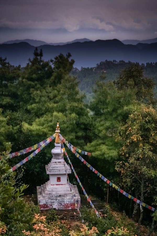 Mountain stupa stock photo. Image of architecture, icon - 61320206