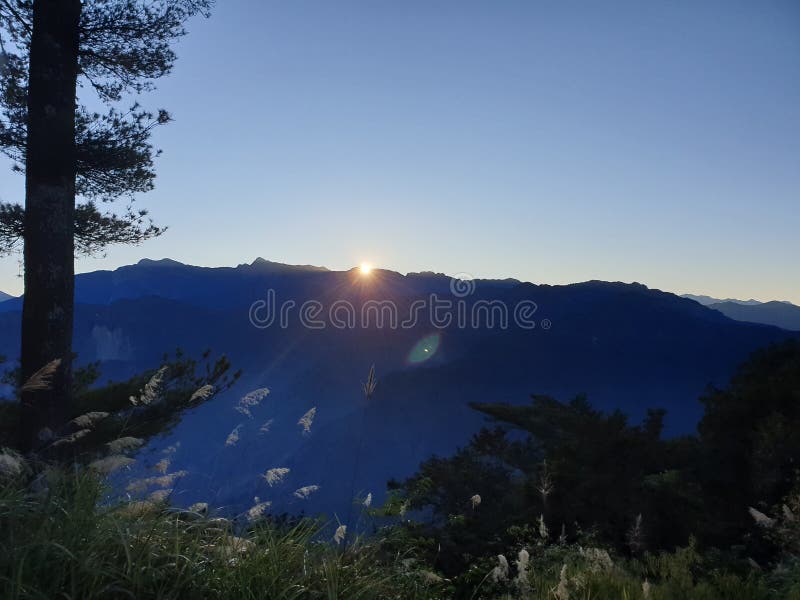 Mountain Sun Rise stock image. Image of dawn, morning - 259027911