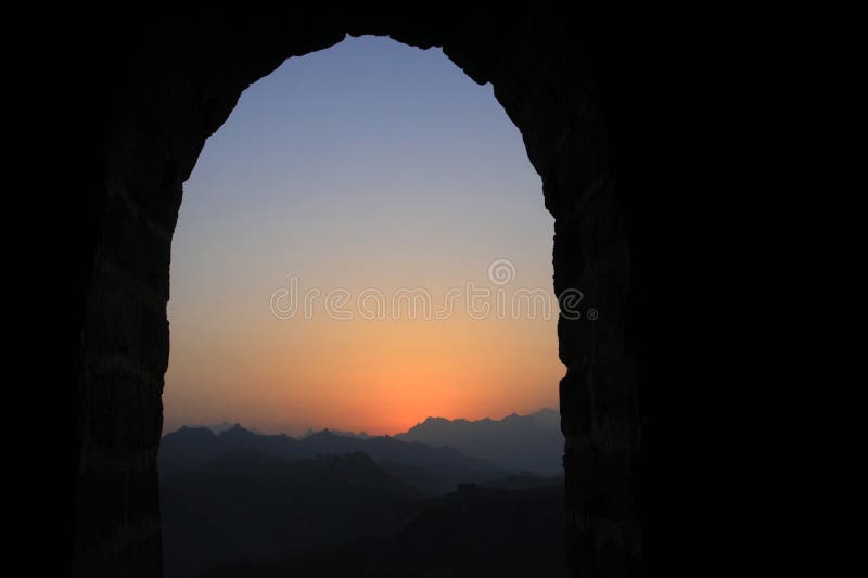 Mountain Sunrise, Frame Composition Stock Photo - Image of openings ...