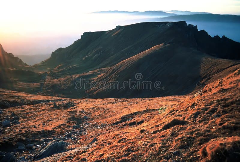 Mountain sunset stock image. Image of mountains, high, landscapes - 45747