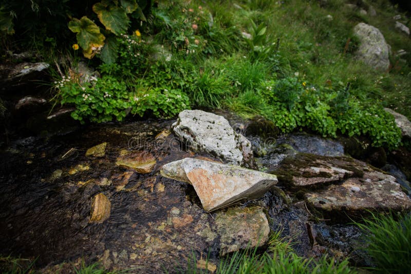 Mountain sunset stock image. Image of ecology, freshwater - 77735665