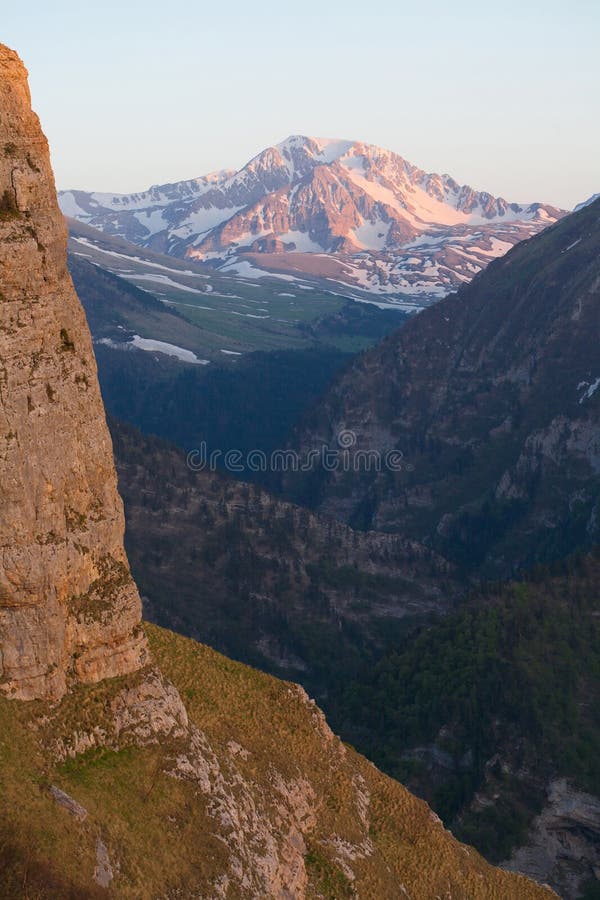 Mountain sunset summer stock photo. Image of figured - 37494572