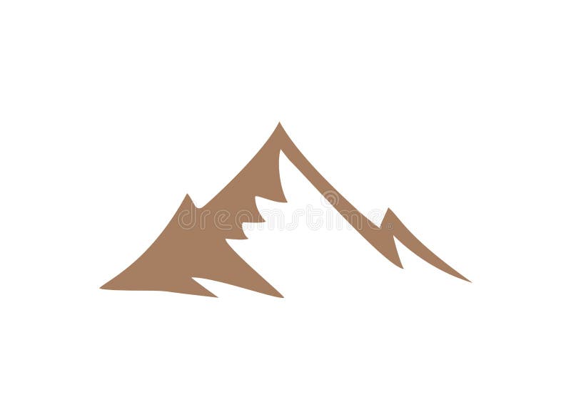Mountain peak symbol stock vector. Illustration of peak - 97835631