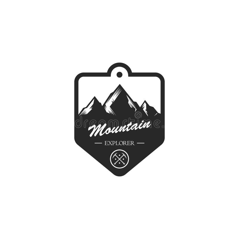 Mountain Tag. Vector Illustration Decorative Design Stock Vector ...