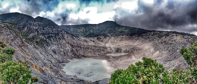 The Mountain of Tangkuban Parahu Stock Photo - Image of nature, crater ...