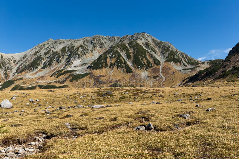 Mount Tate and lake stock image. Image of asia, fall - 82569391