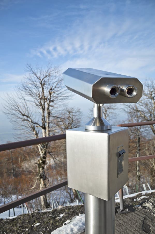 Mountain Top Telescope Space Observatory on a Sunny Day Stock Image ...