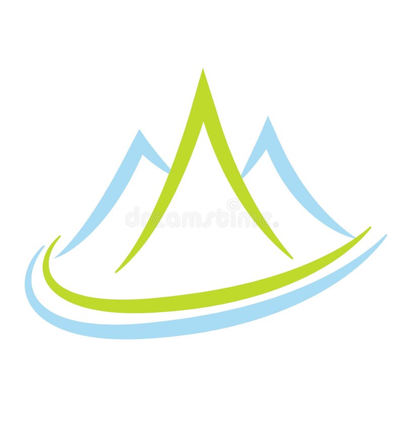 Mountain Terrain and Landscape, Icon Vector Stock Vector - Illustration ...