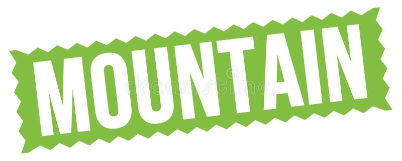 MOUNTAIN Text Written on Yellow-black Round Stamp Sign Stock ...