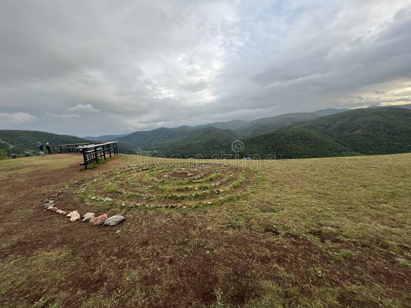 Labyrinth of stones stock photo. Image of agriculture - 254536606