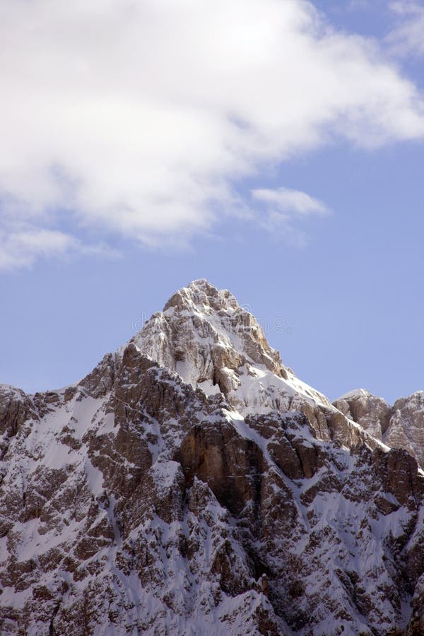 Mountain top stock image. Image of sunlight, winter, snow - 8281159