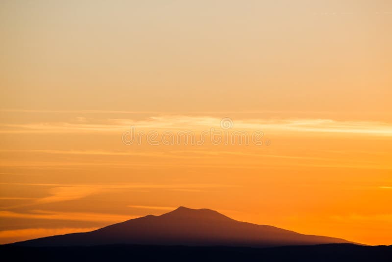 Mountain top at sunset stock photo. Image of long, beauty - 90199994